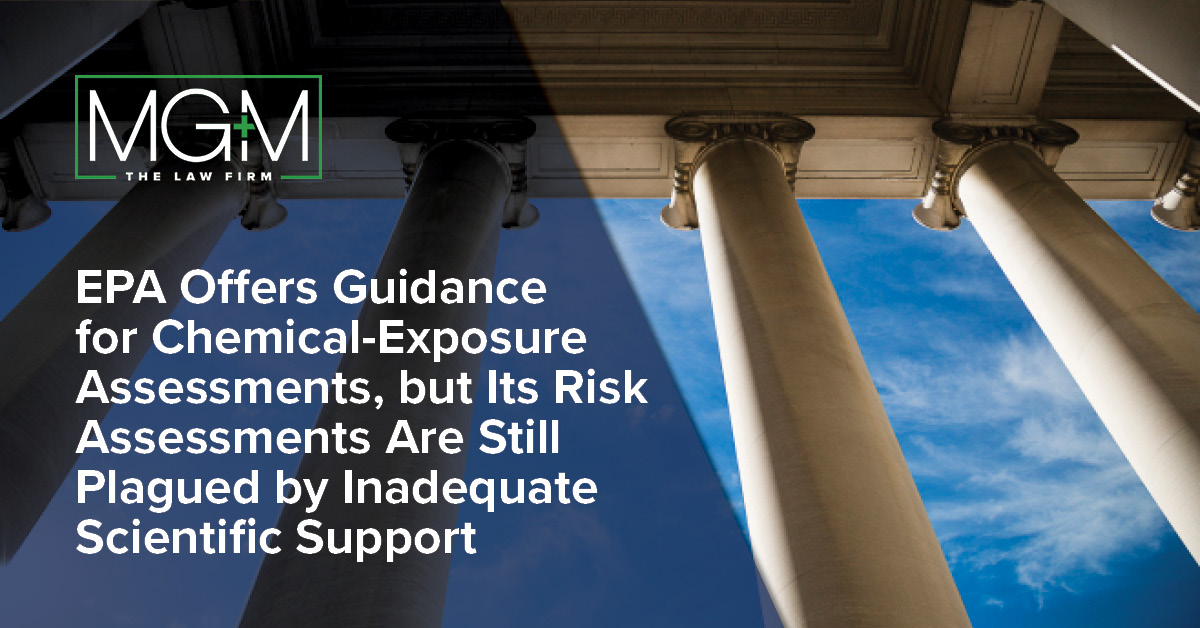 EPA Offers Guidance for Chemical-Exposure Assessments, but Its Risk ...