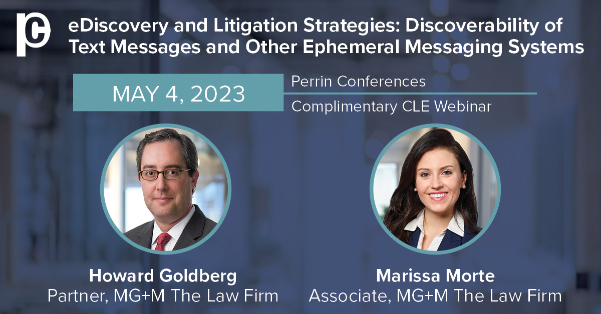 eDiscovery and Litigation Strategies: Discoverability of Text Messages ...