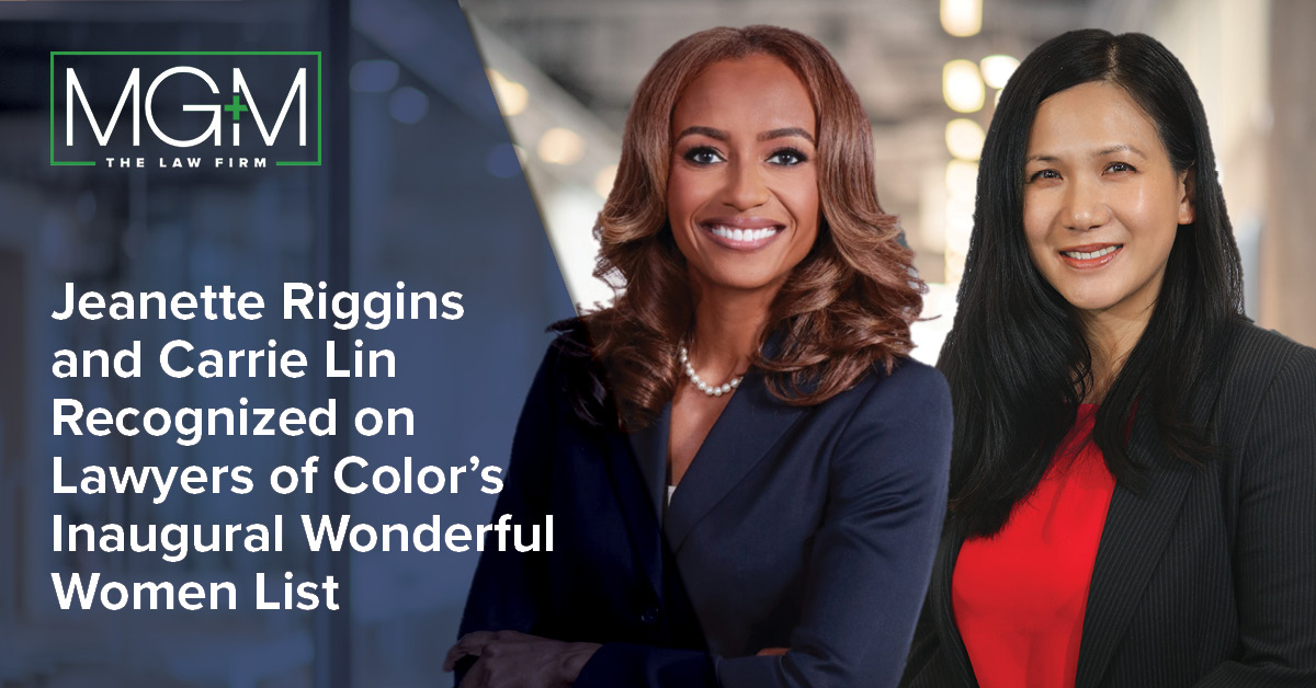 Jeanette Riggins and Carrie Lin Recognized on Lawyers of Color's ...